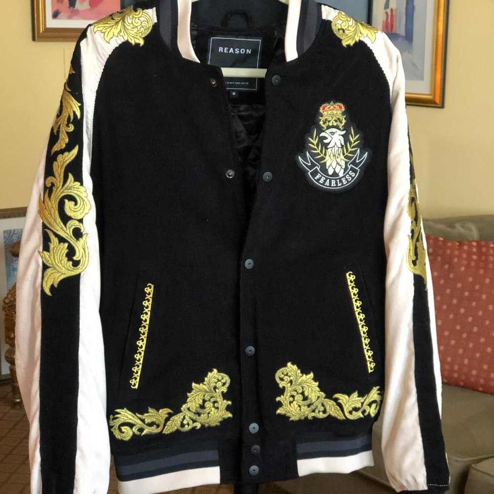 Varsity Bomber Jacket By Reason New York Brand. Embro… - Gem